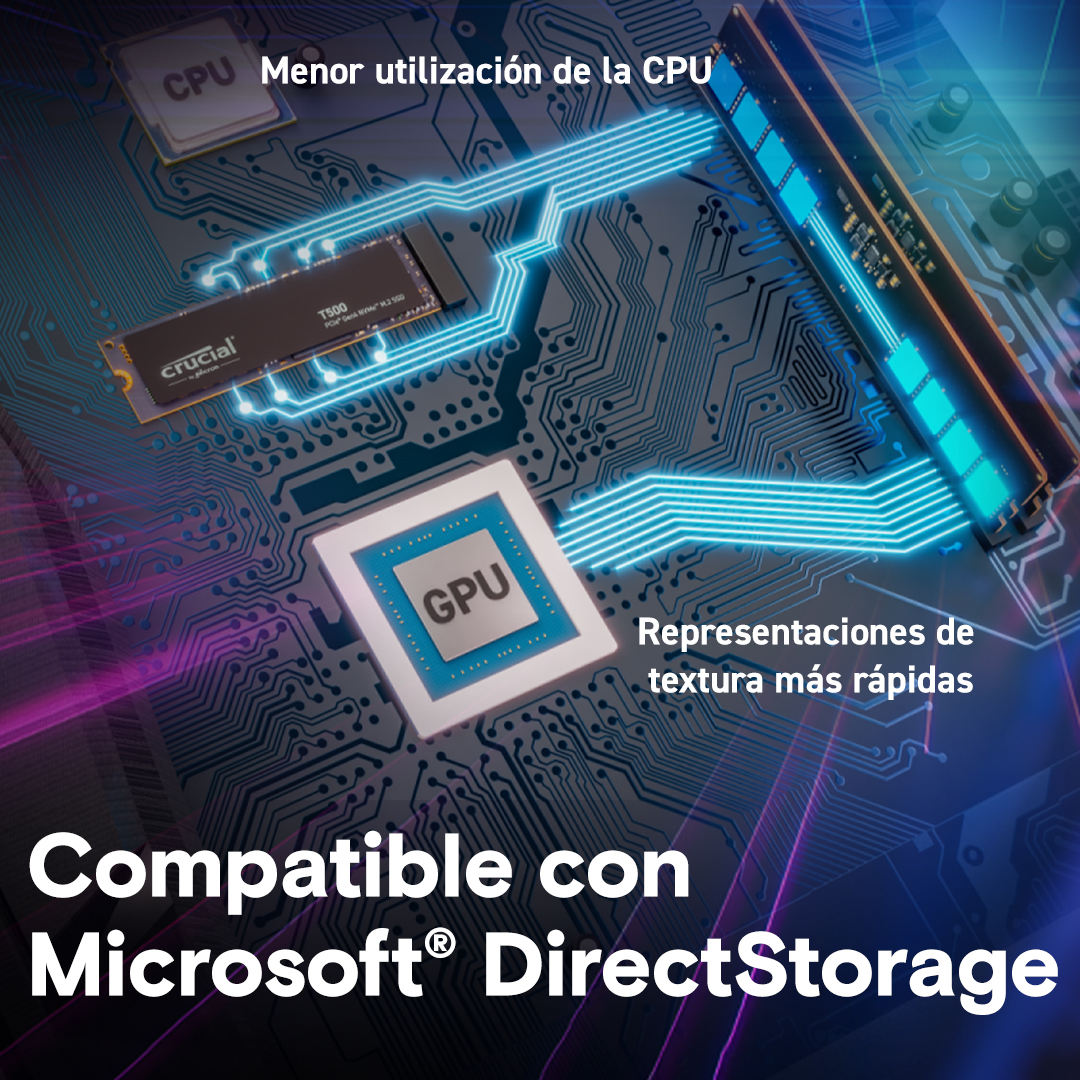 Crucial T500 500GB PCIe Gen4 NVMe M.2 SSD | CT500T500SSD8 | Crucial MX